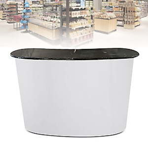 Bazargame 51" Reception Desk,Trade Show Salon Reception Desk Mall Shop Display Counter Table Stand 70kg,for Salon Lobby Store Exhibition Counter Stand