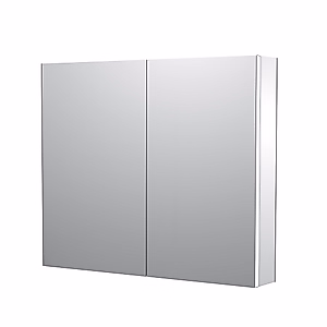 Sunrosa Medicine Cabinet with Mirror, 36" W×31.5" H Bathroom Tempered Glass Mirror Medicine Cabinet, Wall-mountable and Recessed-in Medicine Cabinet for Bathroom, 2 Symmetrical Doors Medicine Cabinet