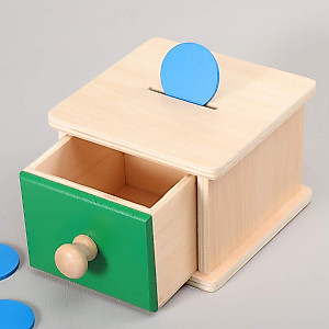 Toddmomy Baby Coin Box Toy Infant Coin Box Montessori Toys Early Learning Educational Toy for Toddler Baby Kids