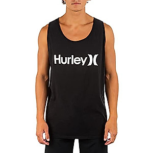 Hurley Men's Everyday Washed One and Only Solid Tank, Black, Medium
