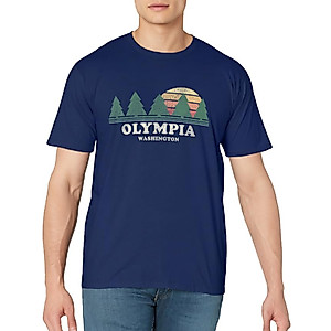 Olympia WA Vintage Throwback Tee Retro 70s Design T-Shirt