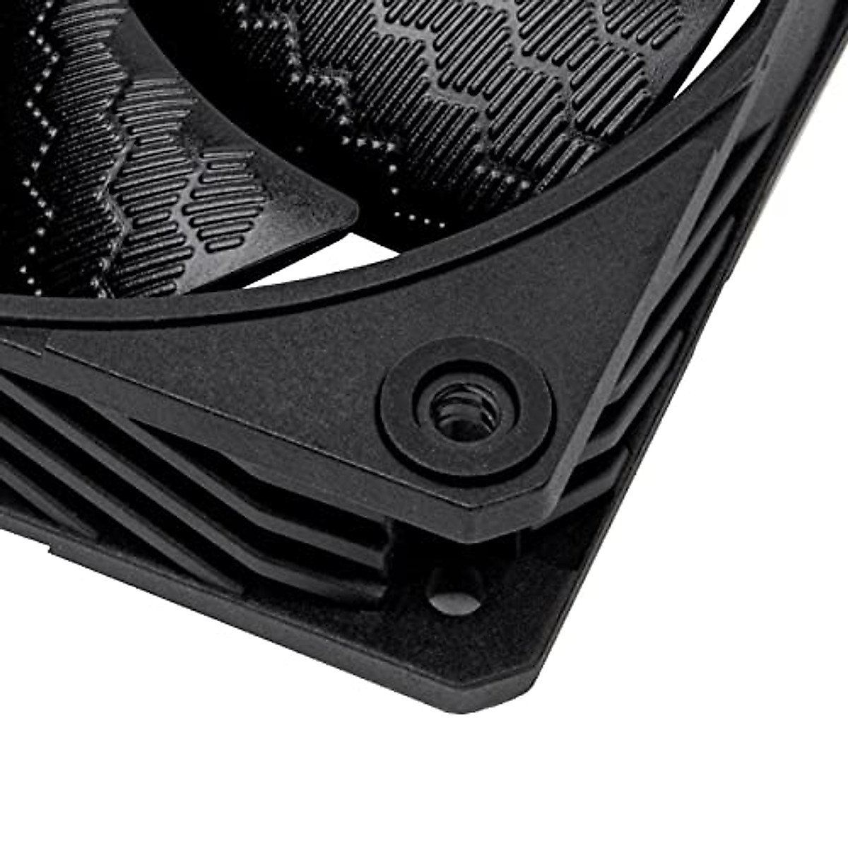 SilverStone Technology Shark Force 120 Performance Enhanced 120mm PWM Fan with Shark Skin Pattern Fan Blades, SST-SF120B, Black