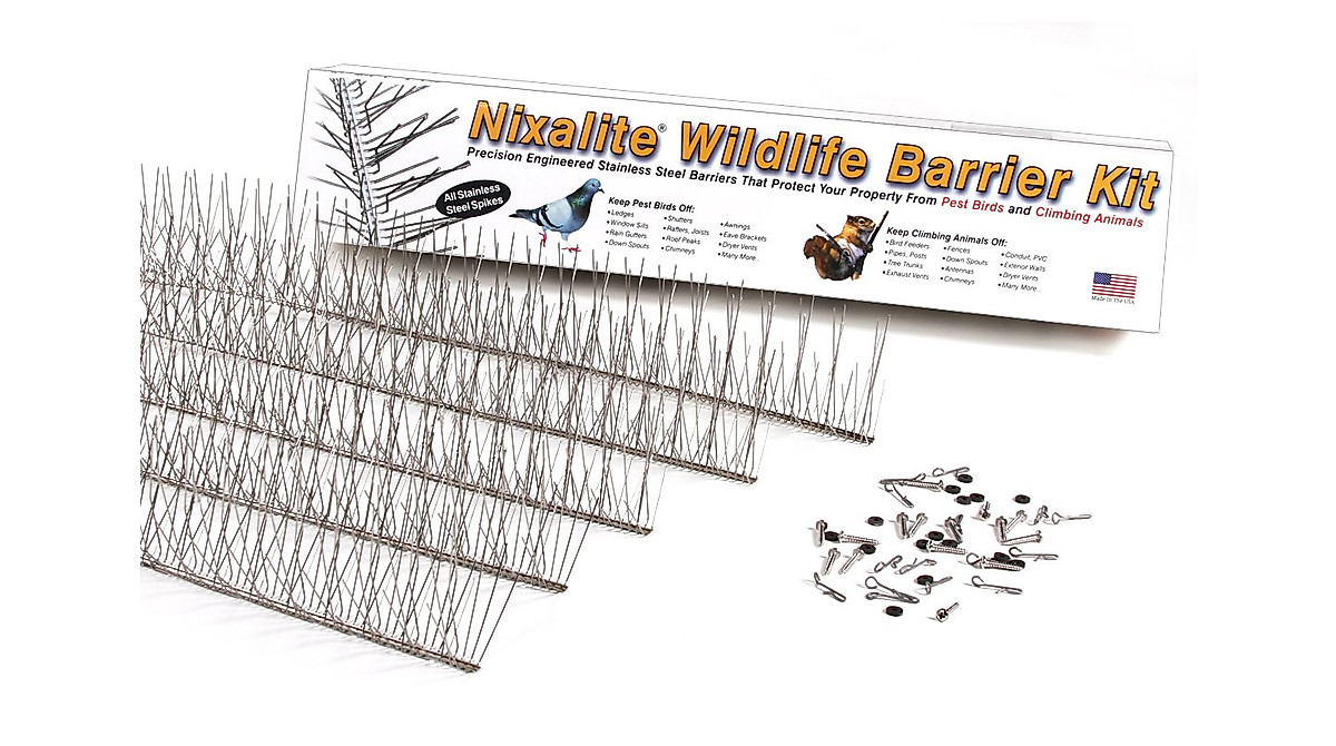 Nixalite Bird Spike Kit - Effective Wildlife Barrier