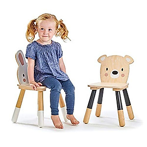 Tender Leaf Toys - Forest Table and Chairs Collections - Adorable Kids Size Art Play Game Table and Chairs - Made with Premium Materials and Craftsmanship for Children 3+ (Forest Table and Chairs)