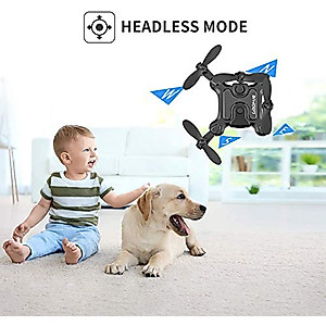 Foldable Mini Drone for Kids Toys,V2 Nano Pocket RC Quadcopter for Beginners Gift,with 3 Batteries,Altitude Hold, Headless Mode,3D Flips, One Key Return,3 Speed Modes,Easy Fly
