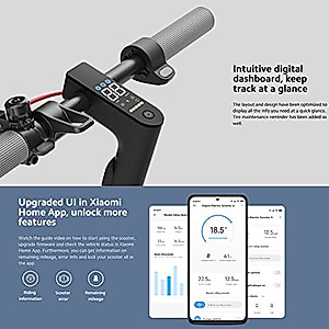 Xiaomi MI Electric Kick Scooter 4, 600W Motor, 18 Miles Long Range & 15.6mph, 10" Tubeless Tires, Dual Brakes, Commuting Electric Scooter for Adults & Teens