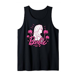 Barbie - Barbie With Palm Trees Logo Tank Top