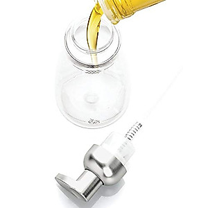 InterDesign Foaming Soap Dispenser for Kitchen, Bathroom, Sink, Vanity, Pack of 1, Clear/Brushed Nickel