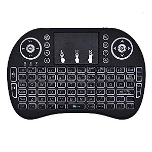 Mini Keyboard i8 2.4G Air Mouse Wireless Keyboard with Touchpad, Rechargeable Handheld Keyboard Remote for Smart TV, Android TV Box, KODI, Raspberry Pi, PC
