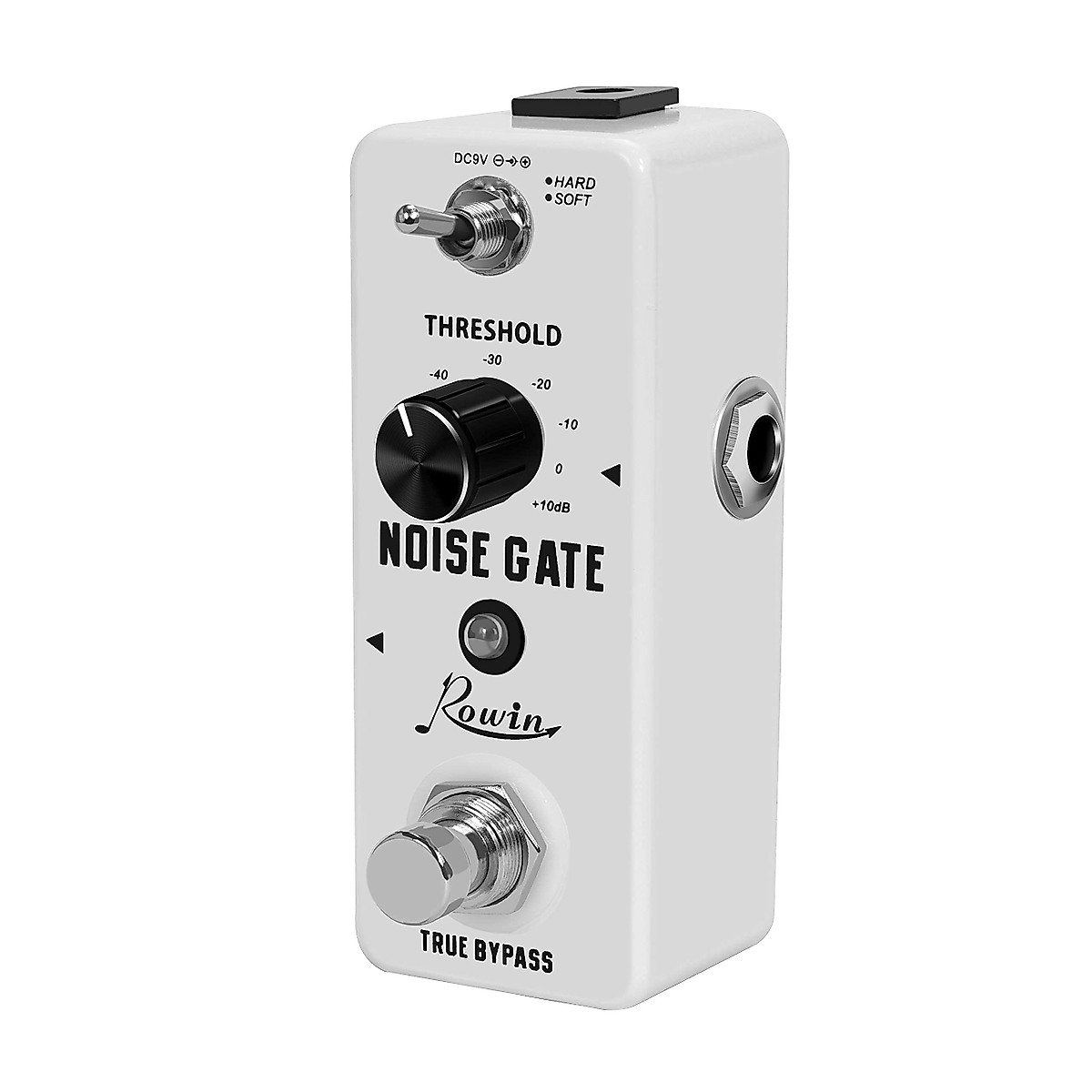 Rowin Noise Gate Guitar Pedal with 9V DC 1A Pedal Power Supply