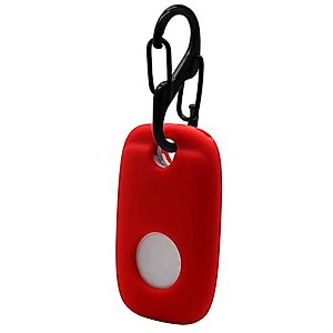 Silicone Case for Tile Pro 2022 Case Soft Silione Case Cover with Keychain for Tile Pro (2022) Protective Case for Women Men (Red)