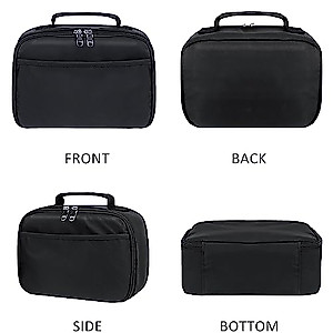 DUPHLAGT Backpack for Girls Boys, Water Resistant Causal Kids Backpack with Lunch Box, Lightweight Daypack School Bag for Elementary Teen Girls (Black)