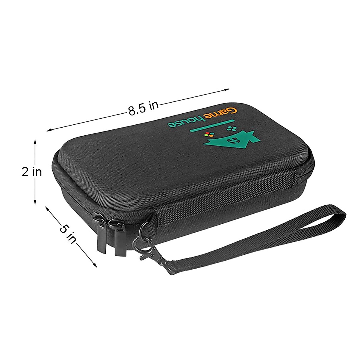 Pinson Travel Carrying Case Compatible With Backbone One Controller, Extra Room for Accessories (black)