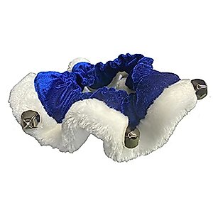 Huxley & Kent Ruff Pet Scrunchy | Hanukkah (Small) | Festive Christmas/Holiday Neckwear for Dogs/Cats | Fun Stretchable Costume Accessory | Soft Collar with Bells