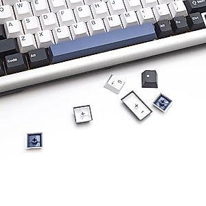 XDK Custom Keycaps 173 Keys Double Shot PBT Keycap Set Cherry Profile for Cherry Gateron MX Switches ISO ANSI Layout Mechanical Keyboard (Arctic Circle)