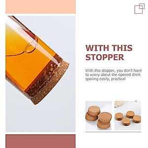 Housoutil 25Pcs Wine Bottle Cork Stoppers Sealing Covers Soft Wood Corks Large Wooden Tapered Cork Plugs Replacement for Wine Beer Bottle Crafts （ 5.3cm*4.7cm*1.7cm）