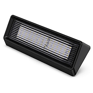 Leisure LED 2X RV Exterior Porch Utility Light XL 12v 650 Lumen Lighting Fixture. Replacement Lighting for RVs, Trailers, Campers, 5th Wheels Black Base Clear Lens (Black, 2-Pack)