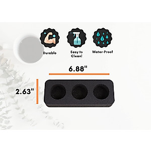 Polar Whale Hotel Hospitality Coffee Pod Storage Organizer 4 Piece Multi-Pack Tray Holder Waterproof Washable Bed and Breakfast Drawer Insert Holds 3 Pods Each Compatible with Keurig K-Cup 4 Pc Set