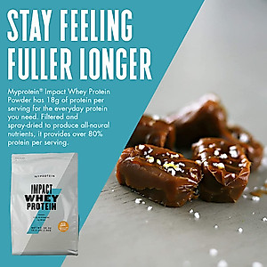 Myprotein - Impact Whey Protein Powder Blend - Naturally Flavored Drink Mix - Daily Protein Intake for Superior Performance - Salted Caramel (5.5 lbs, Pack of 1)