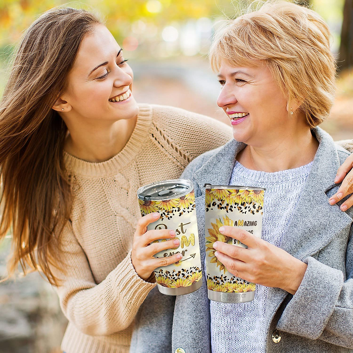 Mothers Day Gifts For Mom From Daughter Son, 20oz Stainless Steel Insulated Tumbler, Grandma Nana Mom Birthday Gifts, Best Mom Ever Gifts, Sunflower Tumbler, Gifts For Women, Mom Coffee Mug