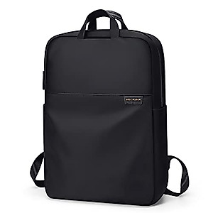 GOLF SUPAGS Travel Laptop Backpack for Women Anti Theft Slim Durable College Bookbag Business Computer Bag Fit 15.6 Inch Notebook (Black, 15.6 Inch)