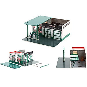 Vintage Gas Station Conoco Continental Oil Company Diorama Mechanic's Corner Series 8 for 1/64 Scale Models by Greenlight 57081
