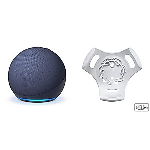 All-new Echo Dot (5th Gen, 2022 release) Deep Sea Blue with Wall Mount