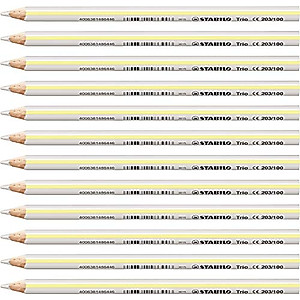STABILO Colouring Pencil Trio thick - Pack of 12 - white
