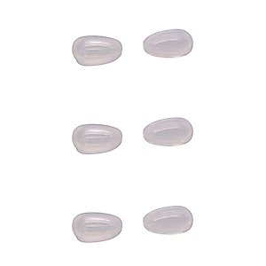 Lot of 3 Pairs NicelyFit Clear Nose Pads for Oakley Eyeglass Frames Keel Tincan Tinfoil Tailpin Caveat Feedback Holbrook Metal Tailback etc