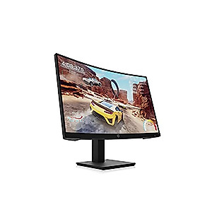 HP 27-inch Curved 165Hz QHD Gaming Monitor, Eyesafe (X27qc, Black) (Renewed)