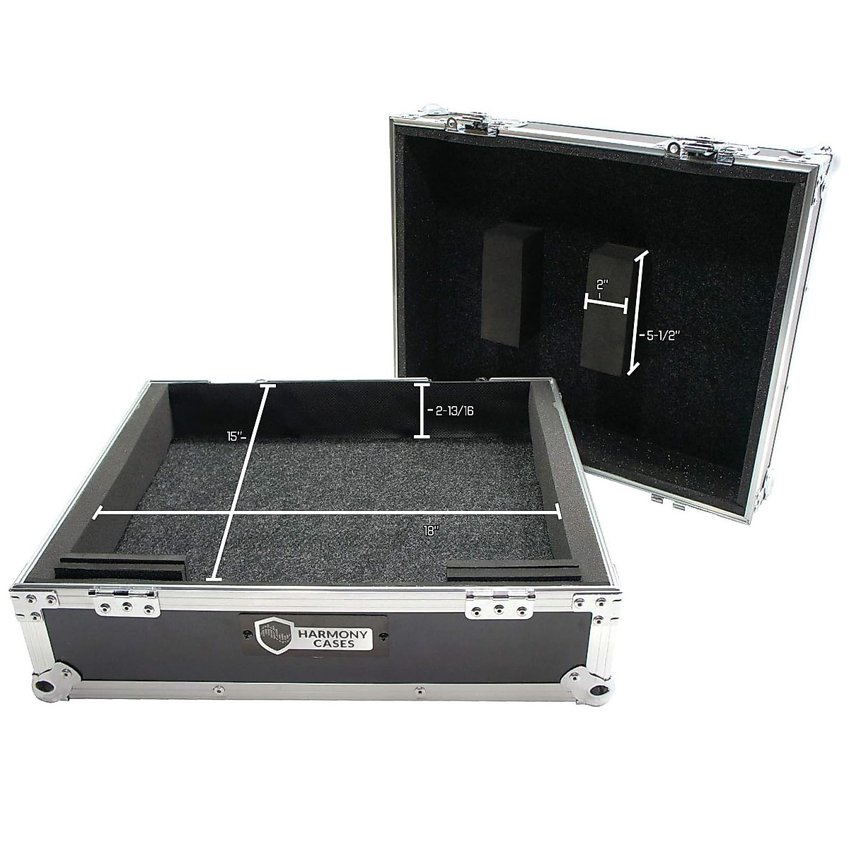 Harmony Audio HC1200BMKII Flight Foam Lined DJ Turntable 1200 Road Custom Case