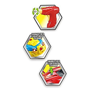 PREXTEX 53 Piece Build Your Own Racer Car Set STEM take Apart Toys for Boys with Real Working Drill and Screws 53 Piece Take-A-Part Toy for Boys and Girls with Lights and Sounds