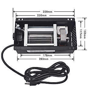 S31105 Blower for GHP Group, Majestic/Monessen(MHSC Brands), Majestic Dutchwest Windsor, CFM US Century Plate Steel Freestanding Wood Stove Fireplace, Drolet Stove, Squirrel Cage, GHP HWS-224172MH-B.