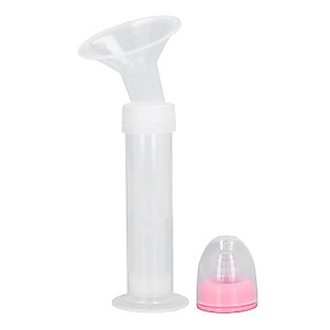 Syringe Breast Pump, Manual Breast Pump Soft Comfortable Lightweight Portable Cover for Travel