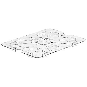 Cambro 300780802 Clear Camwear Drain Shelf for Half Size Food Pans