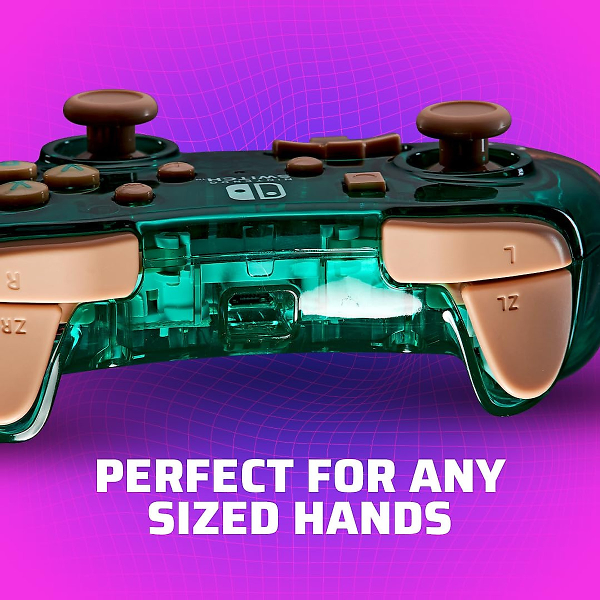 Rock Candy Enhanced Wired Power Nintendo Switch Pro Controller, Licensed Nintendo Switch Accessories/Switch Lite/OLED Compatible, Durable Ergonomic Non-Slip Joystick Timmy & Tommy Animal Crossing