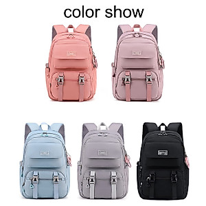 JiaYou Teen Girls Casual Backpack High Middle School Daypack Women Daily Travel Laptop Bag(2# Blue,35 Liters)