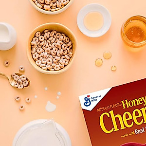 Honey Nut Cheerios Cereal, Limited Edition Happy Heart Shapes, Heart Healthy Cereal With Whole Grain Oats, Mega Size, 29.4 oz