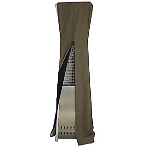 Hiland CHC-TGT-T Heavy Duty Square Fire Pit Cover, High Density Fabric, Tan