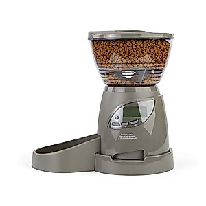 Petmate Programmable Pet Feeder, 5 lbs, One Size Fits All, Black