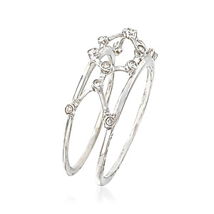 Ross-Simons Multicolored Jade Jewelry Set: 5 Interchangeable Rings With Sterling Silver Ring Jacket. Size 7