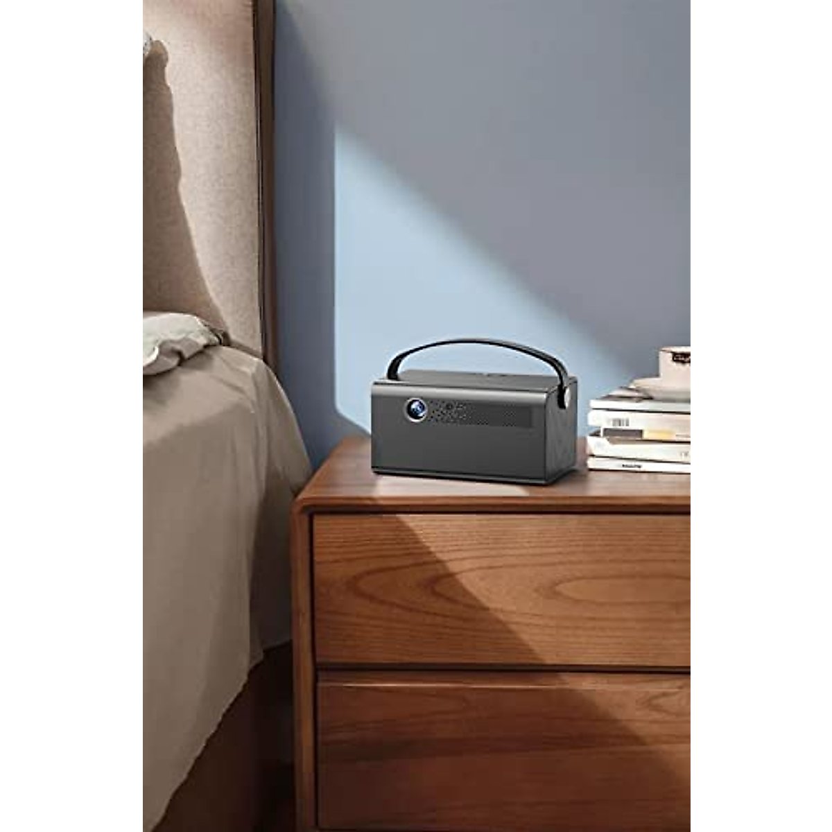 Feilx Mini Projector 2022 Upgraded Portable Video-Projector,3D Projector WiFi Smart Projector Bluetooth Portable Mini Projector Home Theater Projector