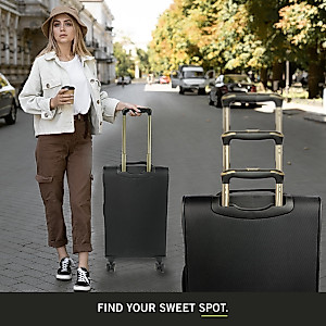 Kenneth Cole REACTION Chelsea Chevron Quilted Luggage, Black, 3-Piece Set (20"/24"/28")