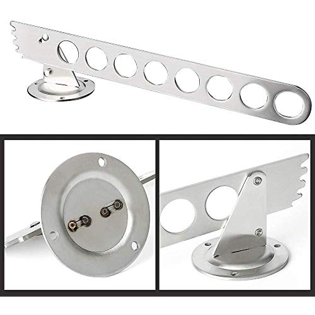 Folding Wall Mount Clothes Hanger Rack Wall Clothes Hanger Stainless Steel Clothes Hooks with Swing Arm Holder Closet Organizers and Storage,Wardrobe Organizer Wall Mounted Clothes Bar