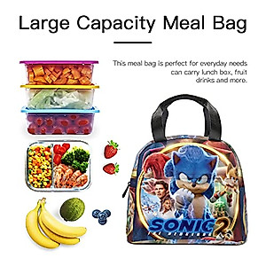 Anime Lunch Bag Insulated Leakproof Reusable Portable Cooler Box Practical Tote Bag for Work, Picnic One Size