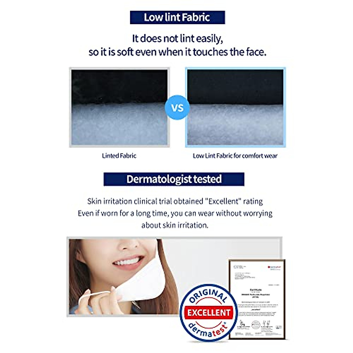 (Pack Of 10) GOODDAY ADJUSTABLE KIDS Certified KF94 Korean Face Mask Disposable Comfortable Youth Children's Face Mask - Small/White