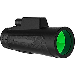 12x42 High Power HD Monocular Compact with Smartphone Adapter and Tripod BAK4 Prism FMC Lens Life Waterproof Monocular for Adult Bird Watching, Outdoor Hunti