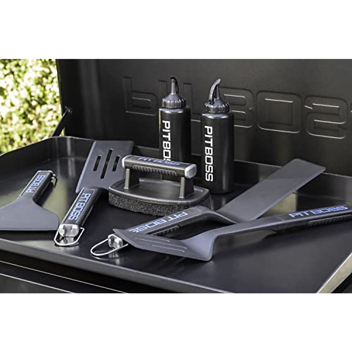 PIT BOSS Ultimate Griddle Tool Kit 5-Piece, Black