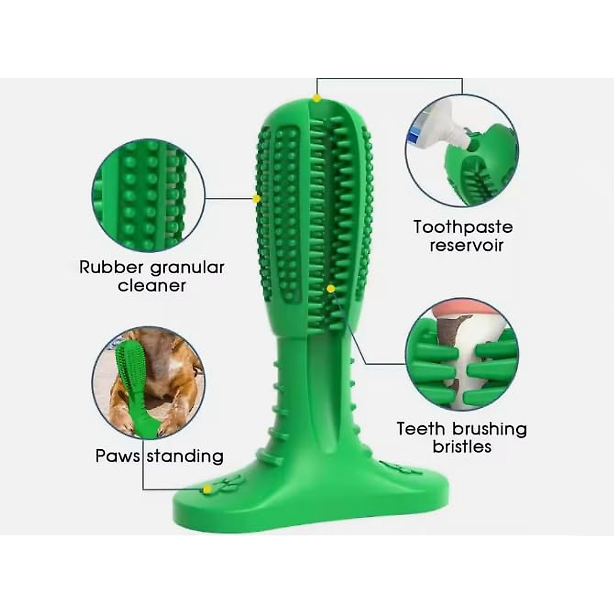 Dental and Treat Chew Sticks – Fresh Breath & Plaque Control – Peanut Butter Chew Toy - for Dogs, Pigs, Rabbits, or Other Pets - (Green)