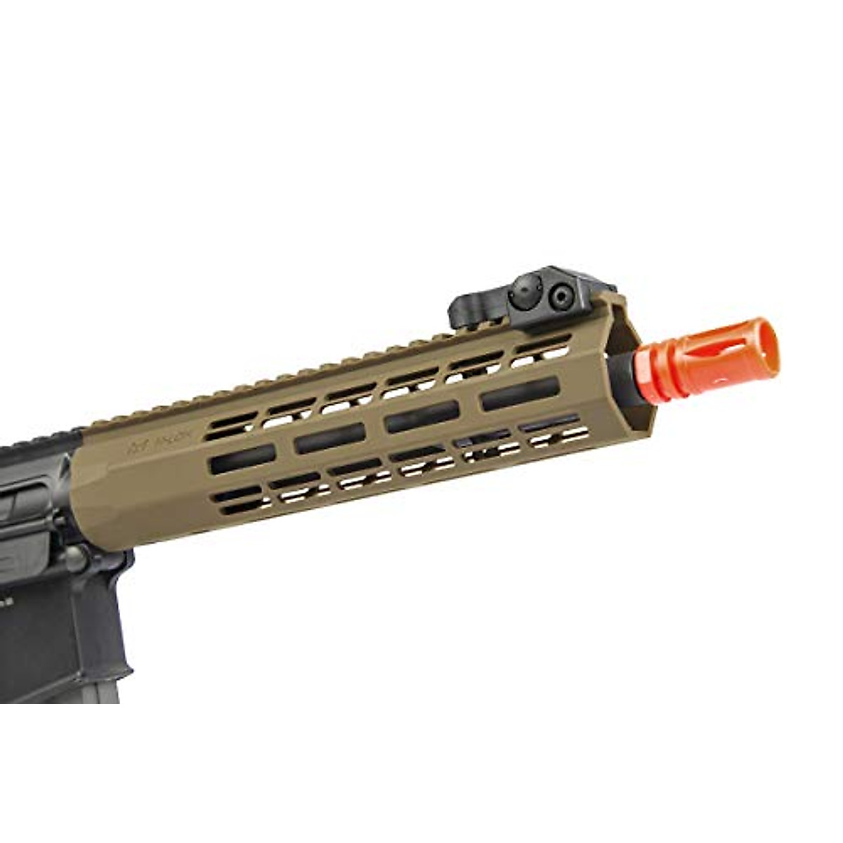 Elite Force M4 AEG Automatic 6mm BB Rifle Airsoft Gun, CQB, Black/Tan